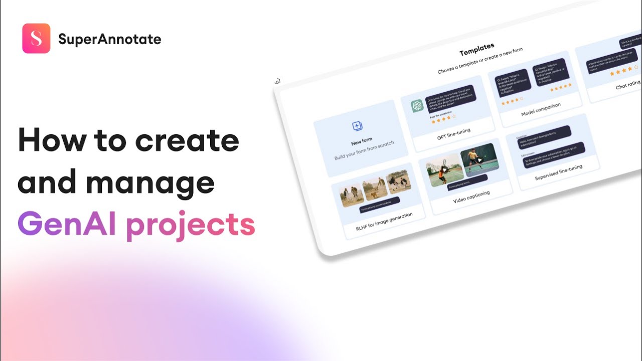 How to create and manage GenAI projects - YouTube