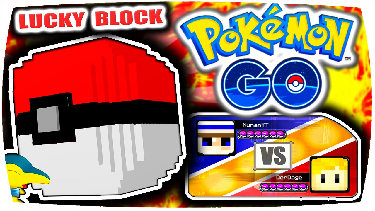 POKÉMON GO LUCKY BLOCK BATTLE in MINECRAFT - YouTube
