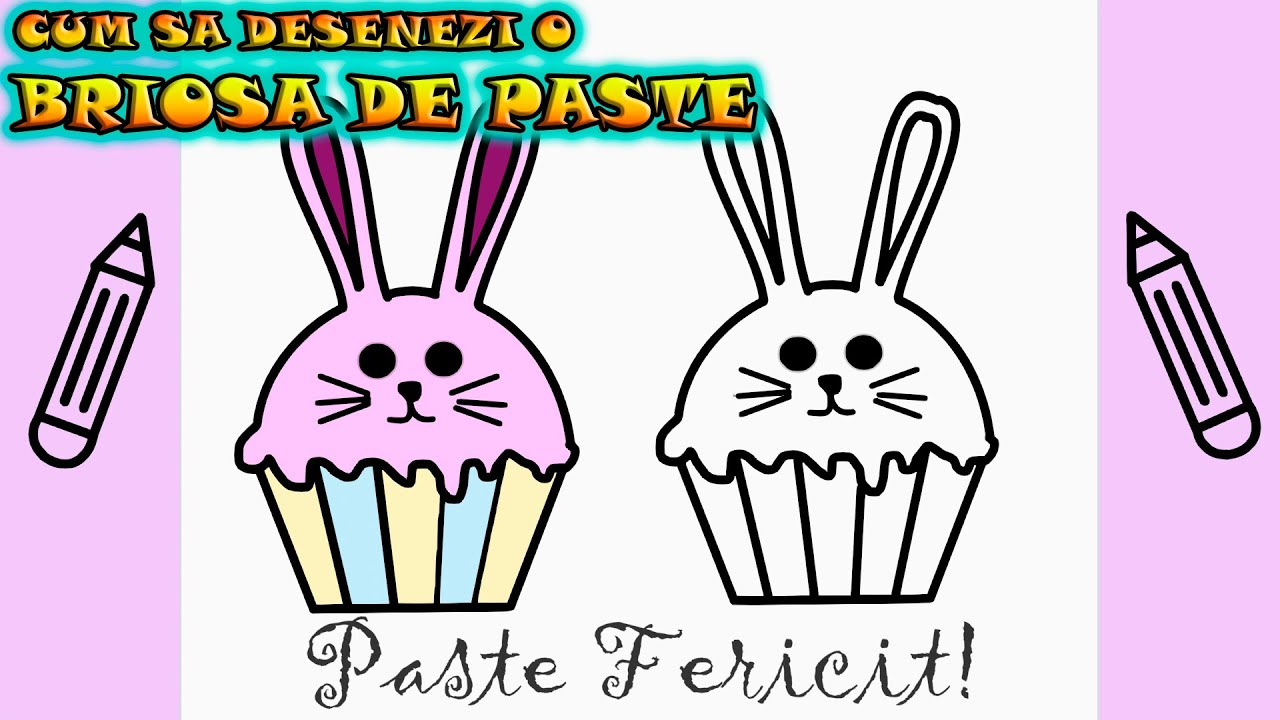 PASTE | Cum Sa Desenezi O BRIOSA DE PASTE | Deseneaza Singur | Invata ...