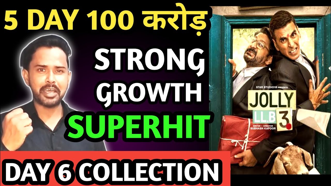 JOLLY LLB 3 DAY 6 COLLECTION JOLLY LLB 3 WORLDWIDE COLLECTION UPDATE ...