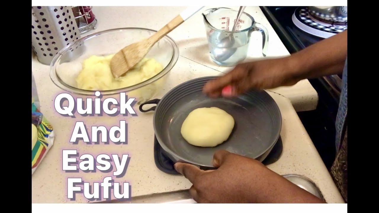 Easy way to make fufu - YouTube
