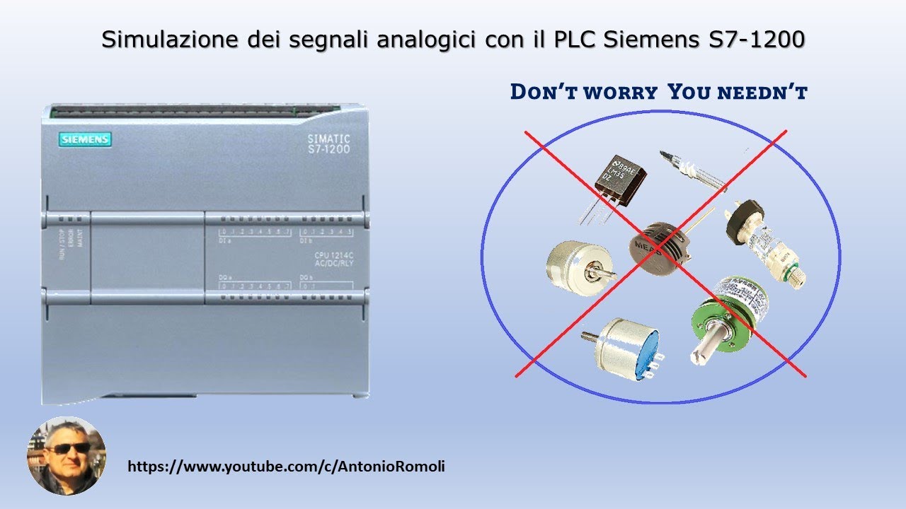 PLC Siemens S7 1200 simulazione segnali analogici. NORM_X SCALE_X ...