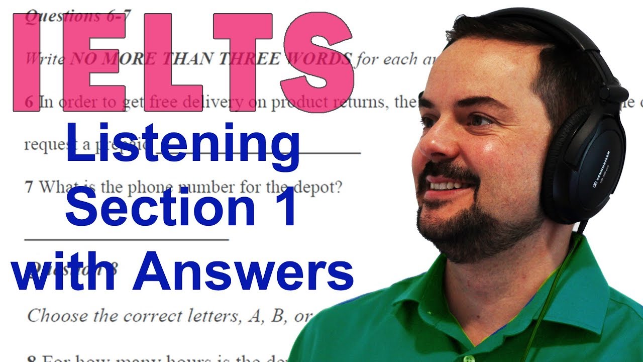 IELTS Listening Section 1 Free Practice Sample Test - YouTube