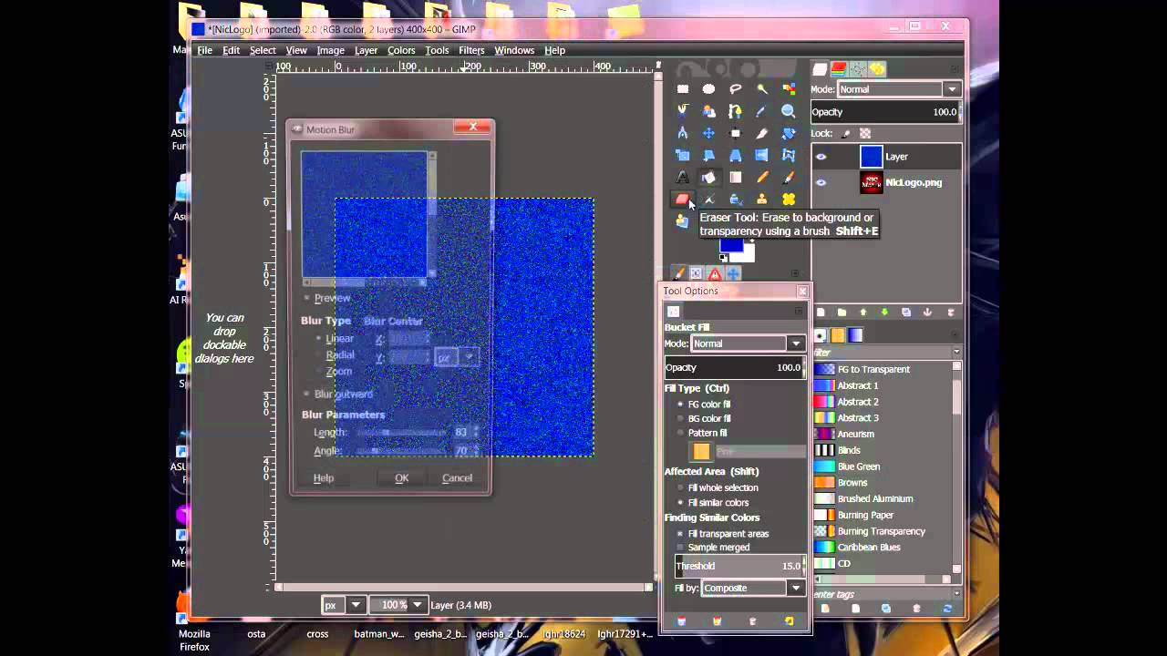 Rain effect with Gimp - YouTube