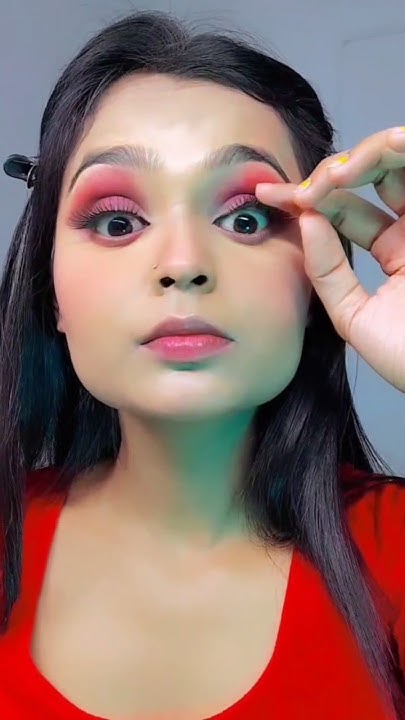 Red Eye Makeup Tutorial Khushi Gurjar Youtubeshorts Shorts Youtube