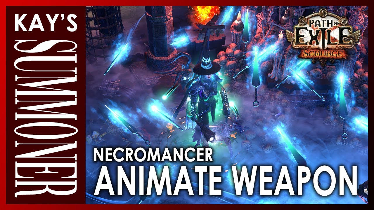 PoE 3.16 - Animate Weapon Necromancer - Low Budget & High Budget ...