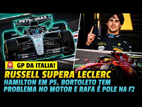 RUSSELL SUPERA LECLERC | HAMILTON SOMENTE EM 5º | RAFA CAMARA É POLE | GP DA ITALIA
