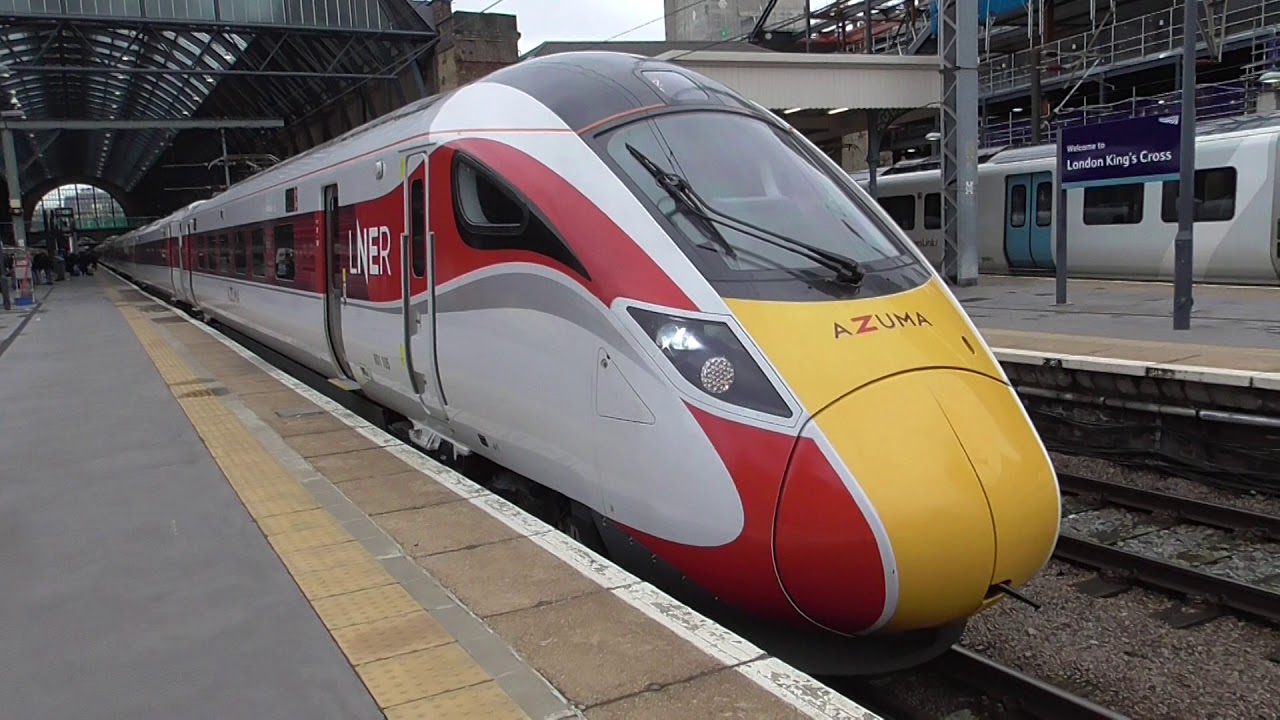 LNER AZUMA Class 801 105-801 106 Departure London King's Cross for ...