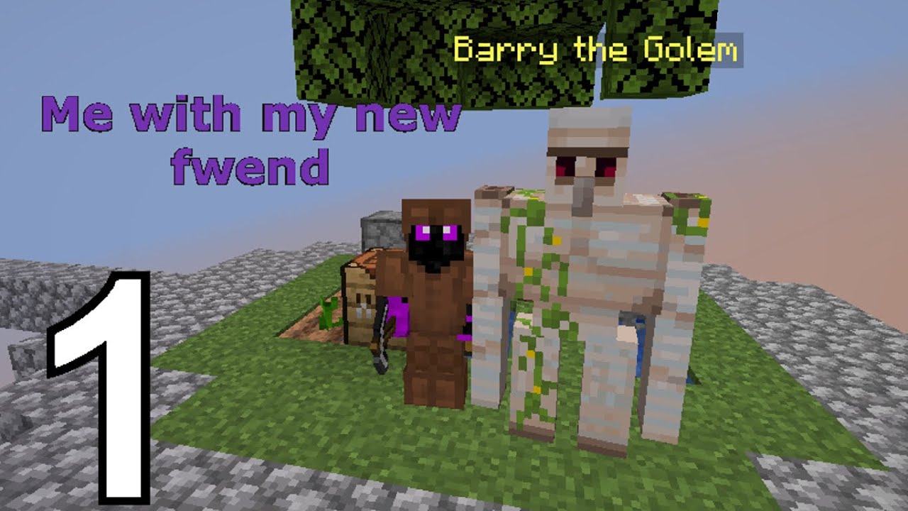 JartexNetwork Skyblock 1 SAVING BARRY THE GOLEM #JartexNetwork # ...