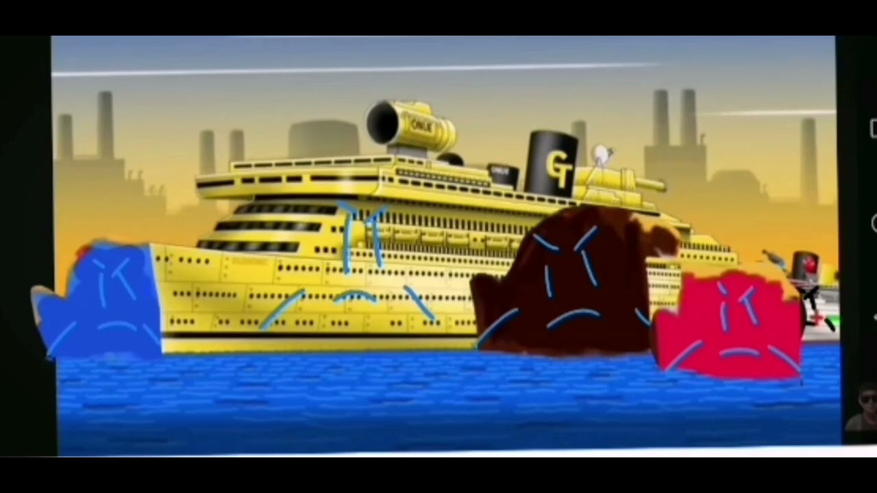 Ships in bfdi: team goldentanic vs team bulltanic - YouTube