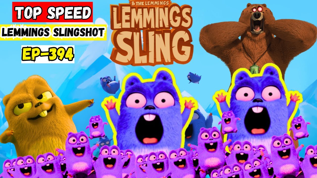 Top Speed Lemmings Slingshot Online Gameplay - Super Fast Lemmings Bear ...