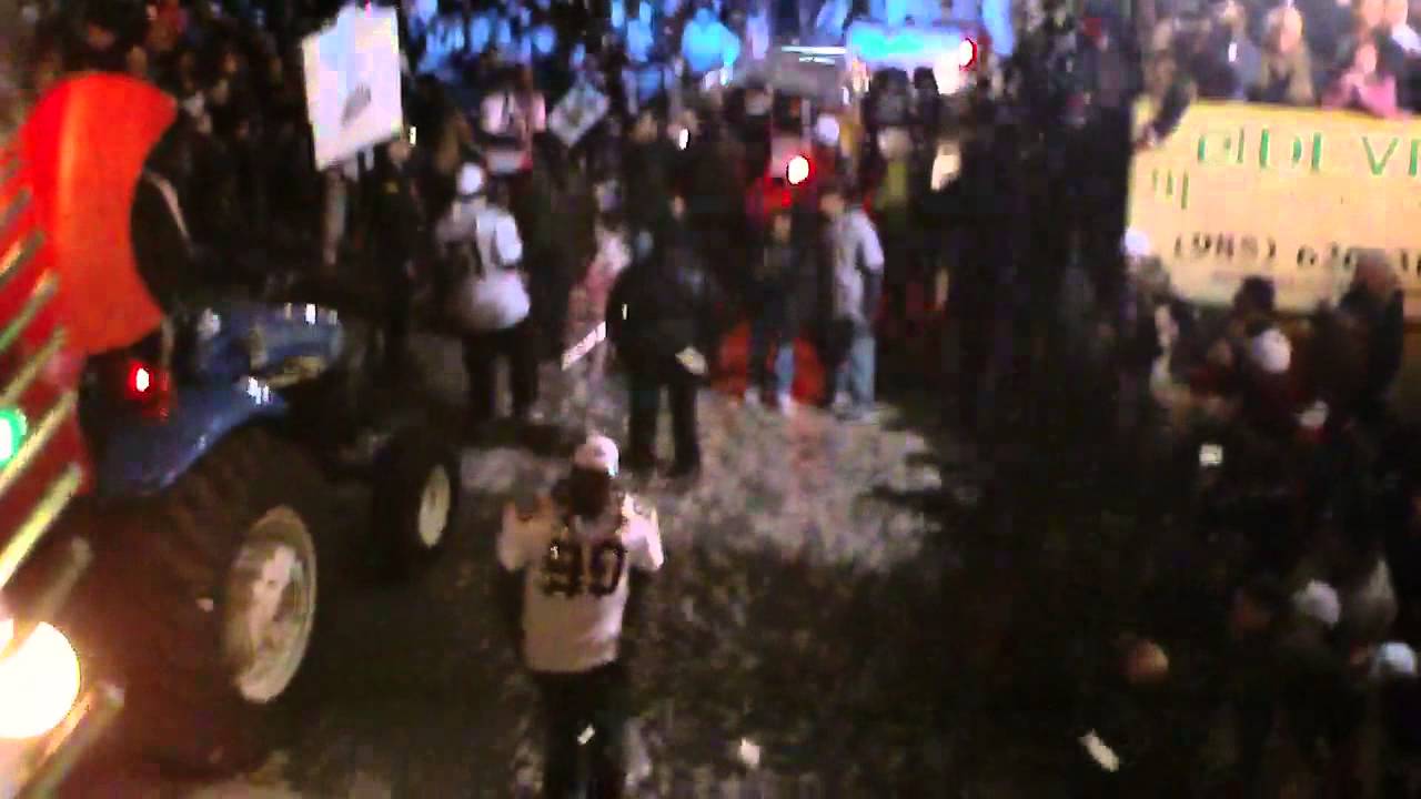 New Orleans Saints on float parade celebration World Champions February ...