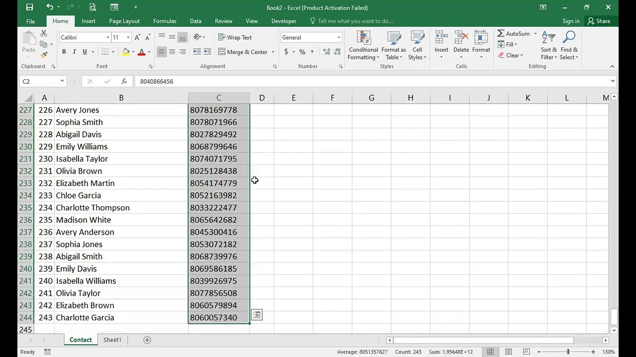 Best Way to Add Zero to Already Typed Phone Numbers in Excel - YouTube