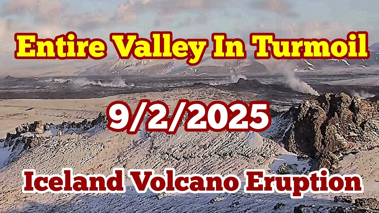 Entire Valley In Turmoil: Steaming Fault Fissures, Iceland Svartsengi ...