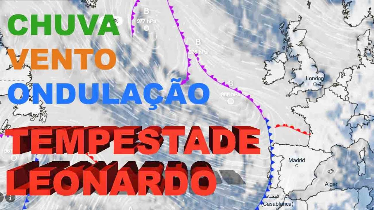 Tempestade Leonardo | Nova tempestade no Atlântico - YouTube