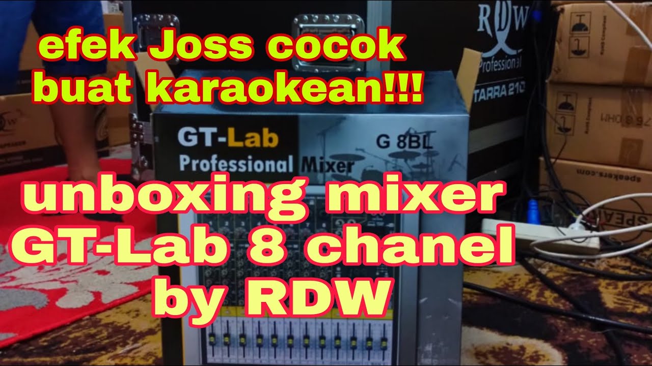 review mixer GT-Lab 8 chanel by RDW ,efeknya mantull - YouTube