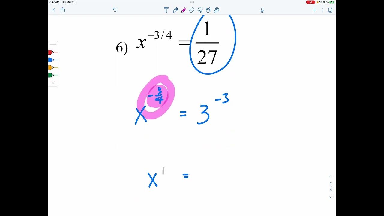 [Alg2] Solving Exponential Equations: Finding the Unknown Base *New* - YouTube