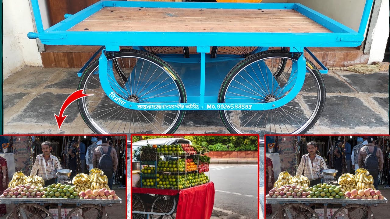 Thela Shop | रेहड़ी ठेला दुकान | फल ठेला | wholesale market - YouTube