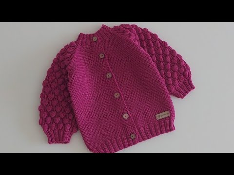 Kolları Ahududu Model Hırka Yapımı