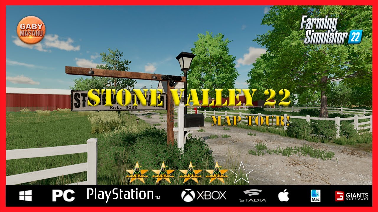 MAP TOUR! [ESP] [FS22] [PC] [PLAYSTATION] [XBOX] - STONE VALLEY 22 ...