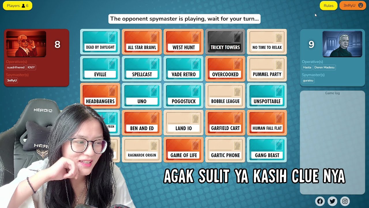 NAMA-NAMA GAME RECORD KITA! - Code Names - YouTube