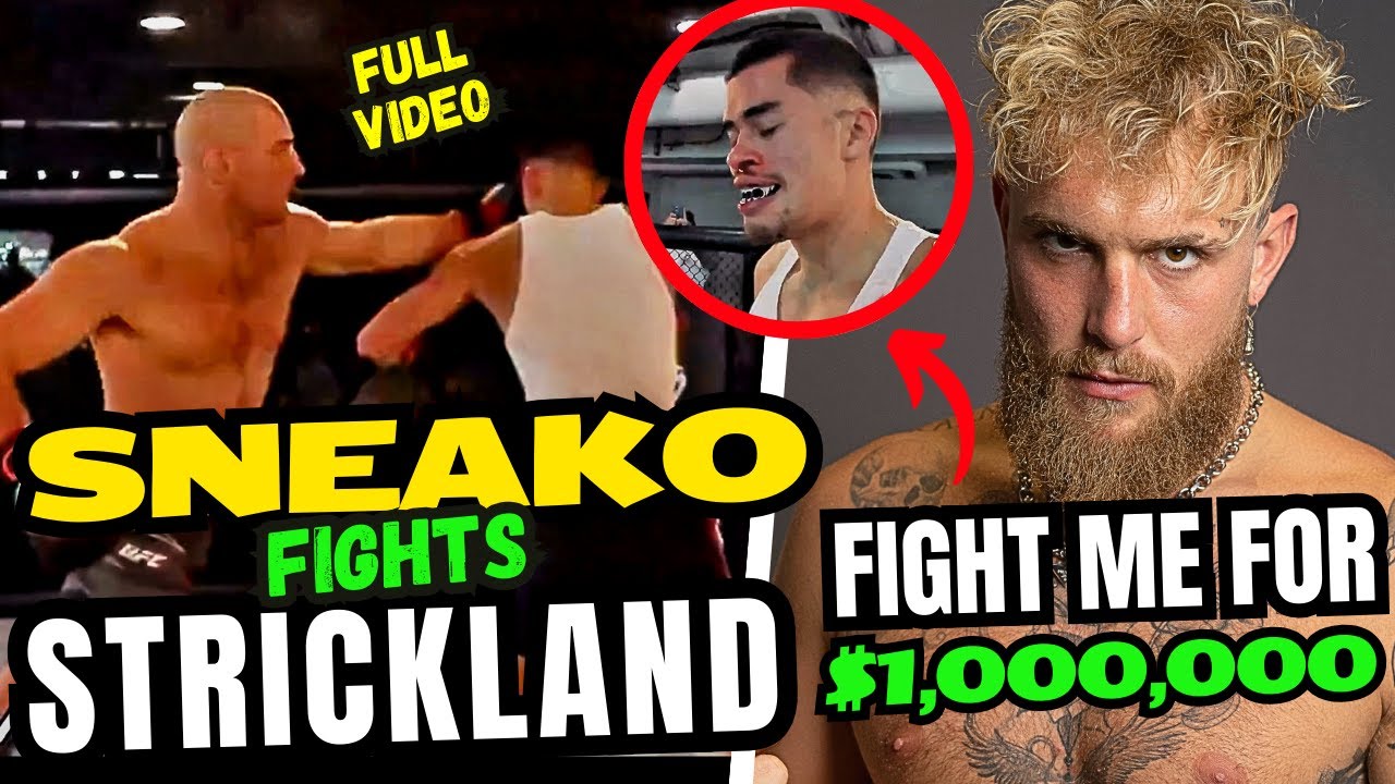 Sneako fights Strickland at UFC | Jake Paul Offers Sean Strickland $1 ...