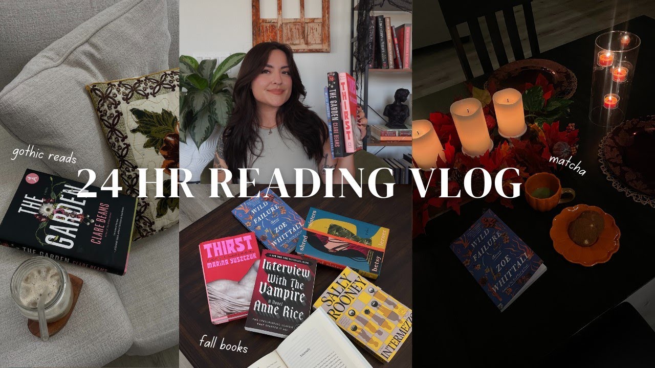 reading fall books for 24 hours | vampire, gothic, and fall reads - YouTube