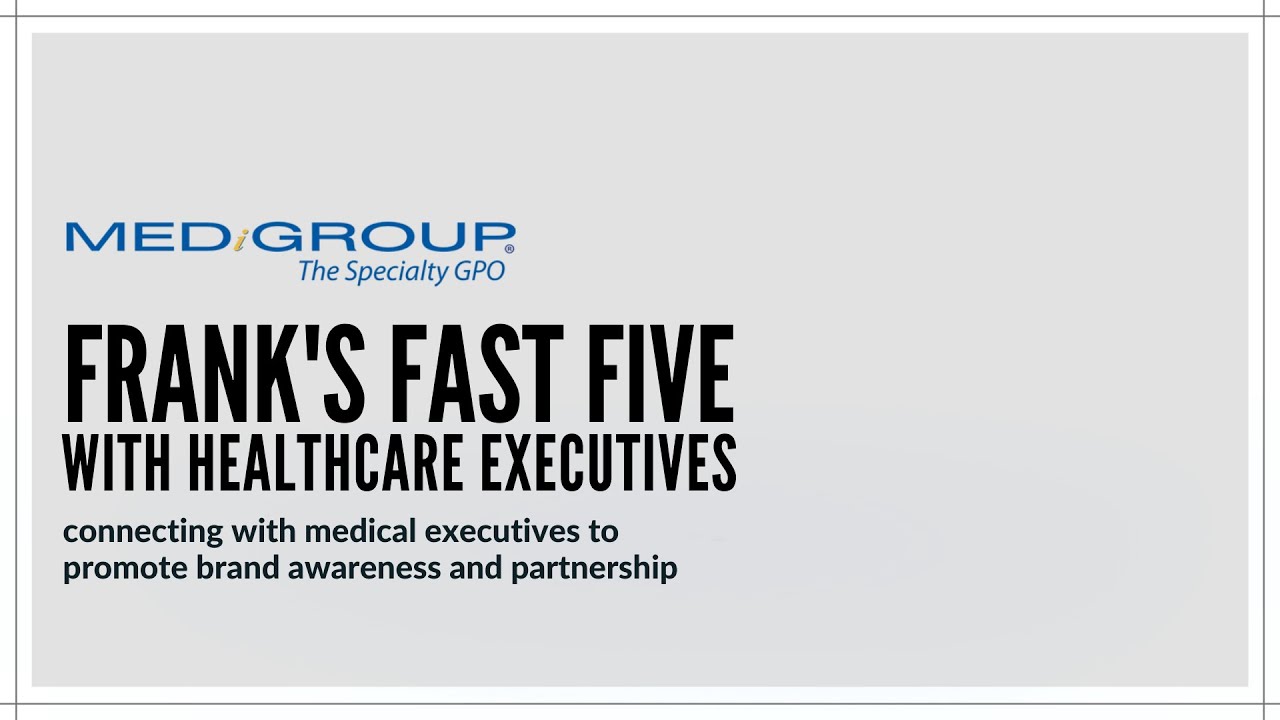 Frank's Fast Five: Susan Welter, Vice President, Medical Sales with ...