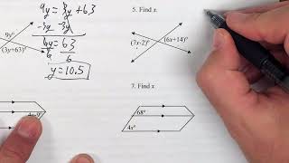 2017U3 #5 Solving with Vertical Angles