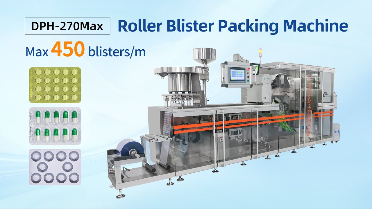 DPH-270Max High Speed Roller Blister Packing Machine - YouTube