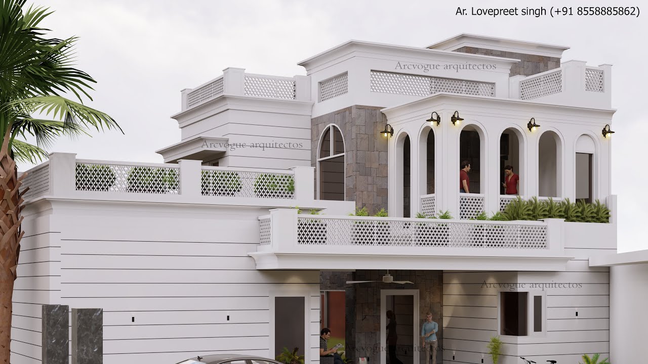 BEAUTIFUL HAVELI DESIGN BY @arcvogue - YouTube