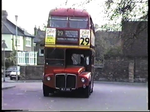 London Transport Routemasters 1988-Route 29 at Enfield Town & Wood ...