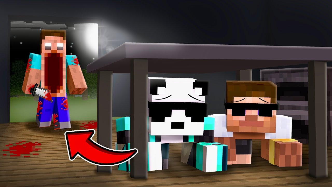We are Hiding from SCARY STEVE in Minecraft! - YouTube
