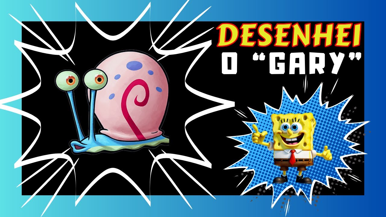 Desenhando o GARY, o caracol do Bob Esponja 🐌 | Isadora Puga Art - YouTube