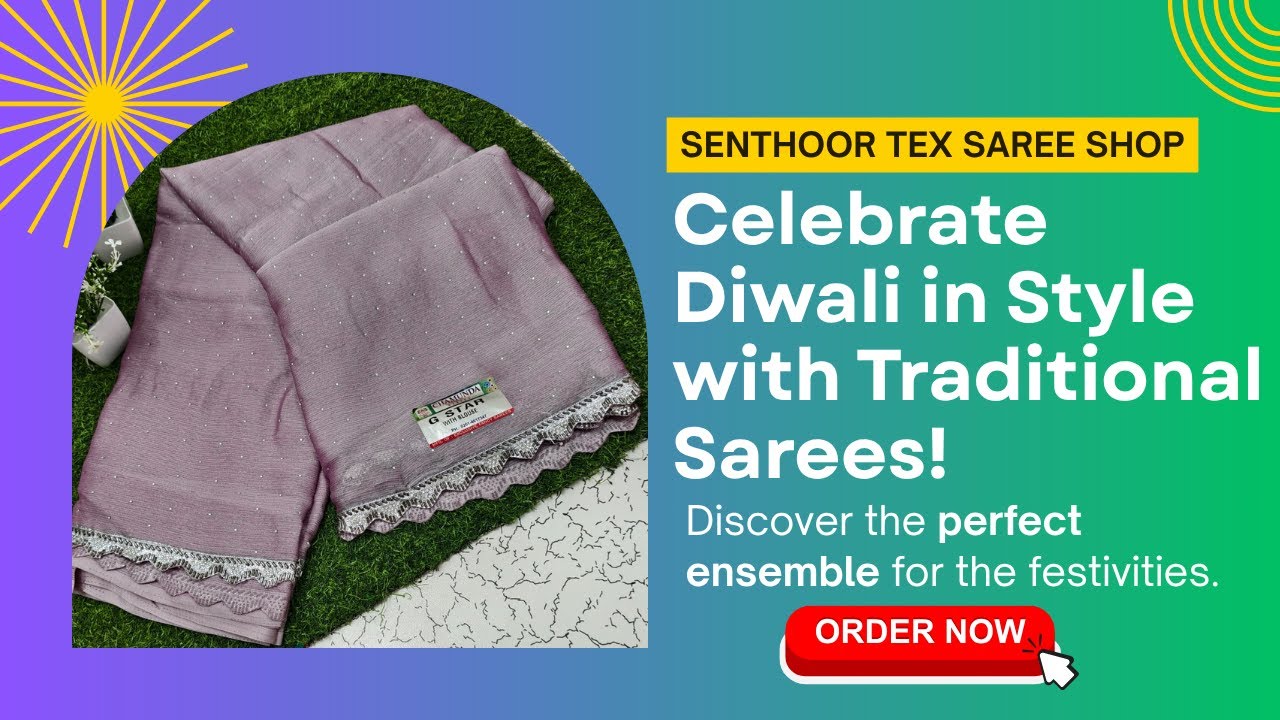 Diwali Dhamaka @ Senthoor Tex! 🌸 Saree Sale & Daily Live Stream! Don’t ...