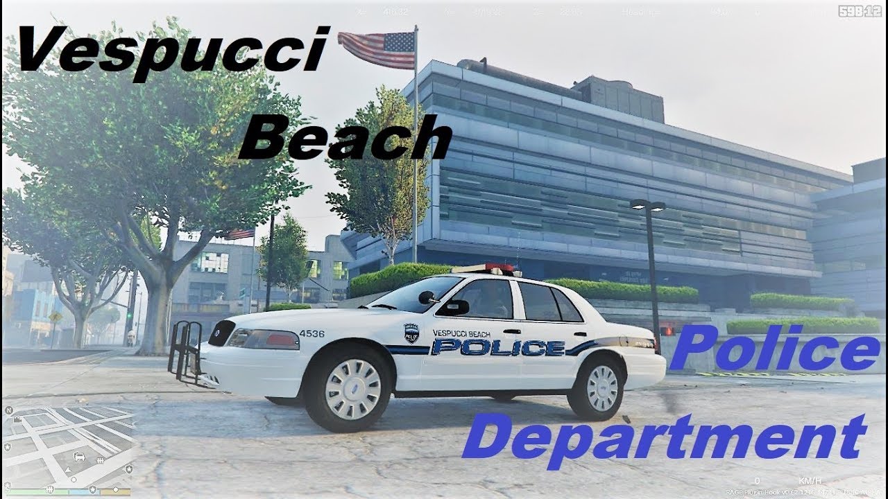 Gta 5 (LSPDFR) Vespucci Beach Police Department CVPI Patrol - YouTube