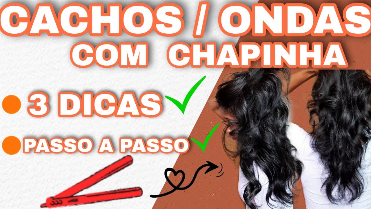COMO FAZER CACHOS NO CABELO COM A PRANCHA | COMO EU FAÇO CACHOS NO MEU ...