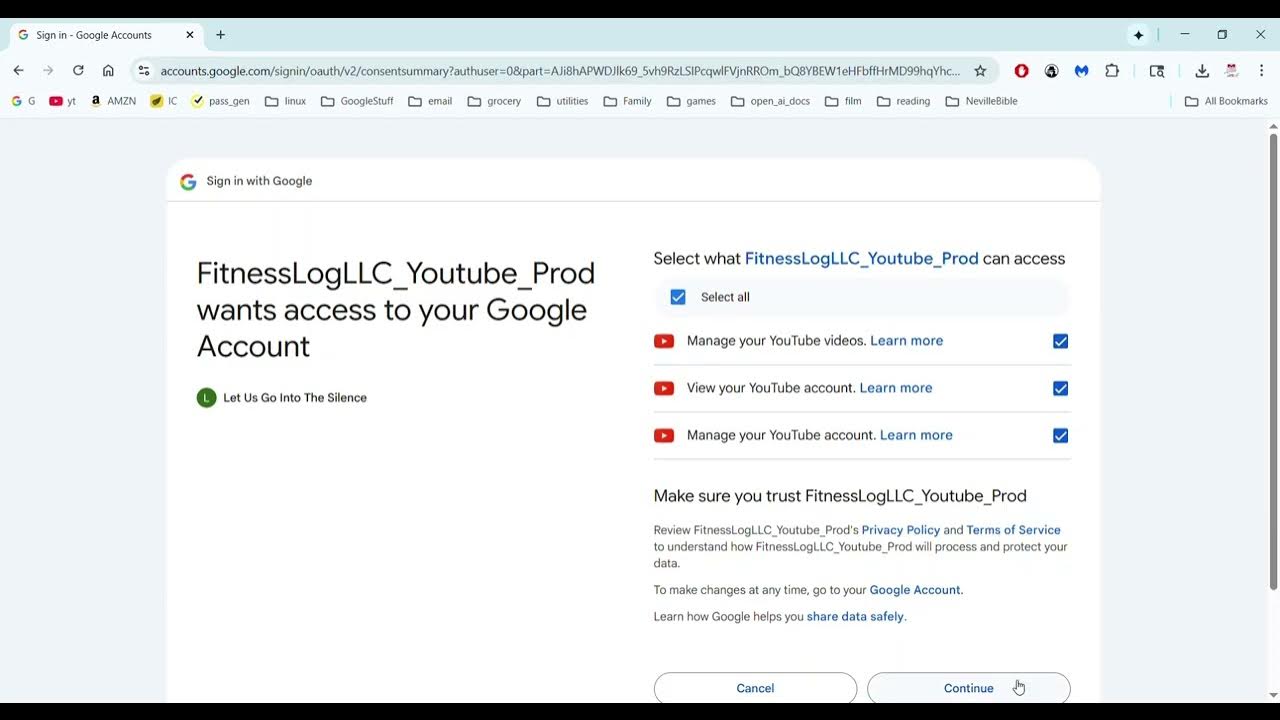 YouTube Data API OAuth Verification Demo - FitnessLogLLC_Youtube_Prod APP - YouTube