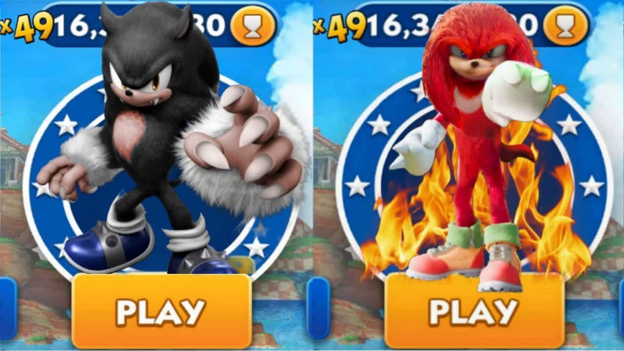 Sonic Dash - Werehog VS Fire Knuckles _ Sonic vs All Bosses Zazz Eggman ...