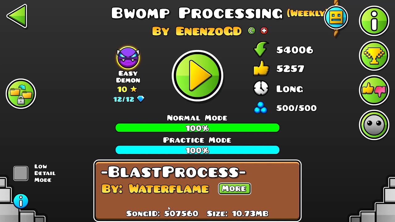 Bwomp Processing by ENENZOGD [GD] 100% - YouTube