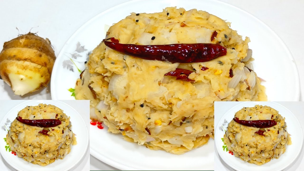 অবশ্যই একবার এইভাবে গাঁঠি কচুর মাখা খেয়ে দেখুন//Gathi Kochu Makha ...