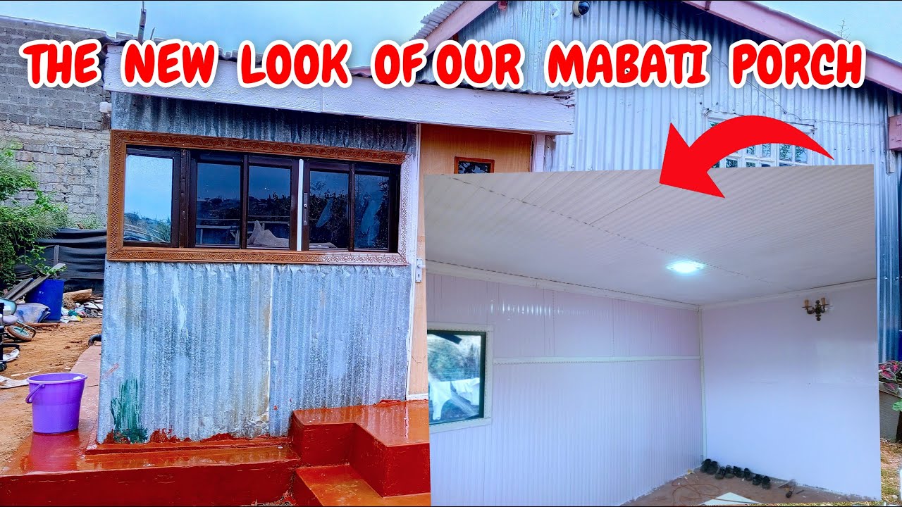 Waoh🔥👌: SO STUNNING - THE NEW LOOK OF OUR MABATI HOUSE PORCH # ...