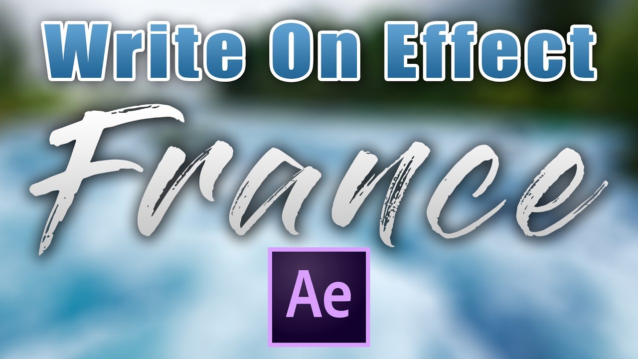 After Effects CC - Write On Text Effect - Beautiful Destinations Intro ...