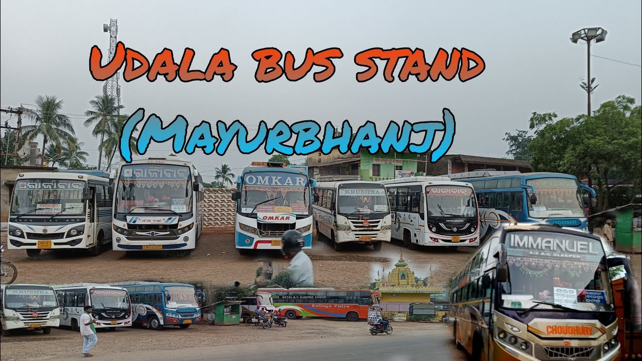 Udala bus stand view || amazing evening view of second largest bus ...