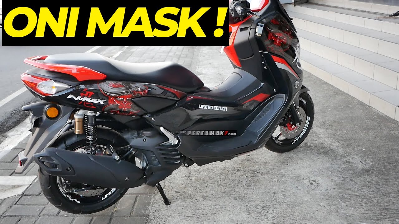 Custom All new Yamaha NMAX 155 Red Oni Mask Young Motor Cargloss 🤑 ...