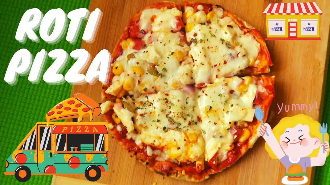 Roti Pizza | Home Made Pizza Recipe | Quick Pizza Recipe | Tasty ...