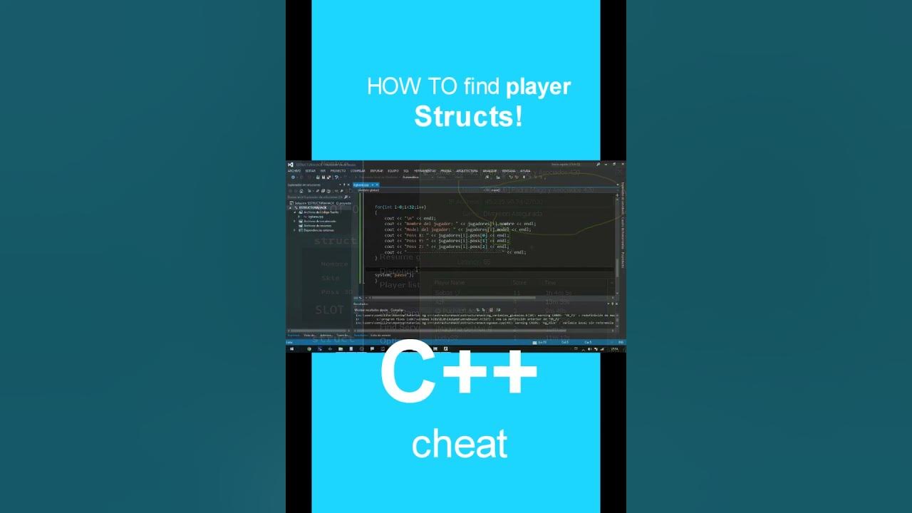 Programacion de cheats en C++ #AIMBOT #cheatcodes #programacion #struct ...