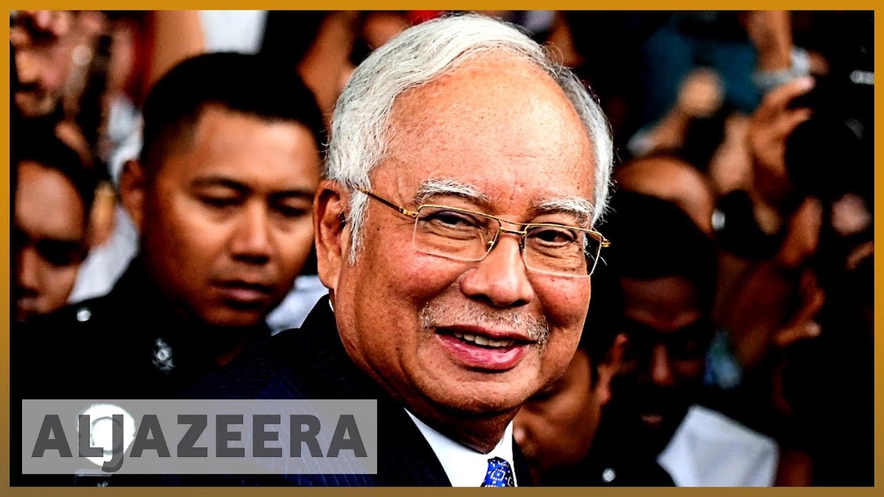 Former Malaysian PM Najib Razak in court for money laundering - YouTube