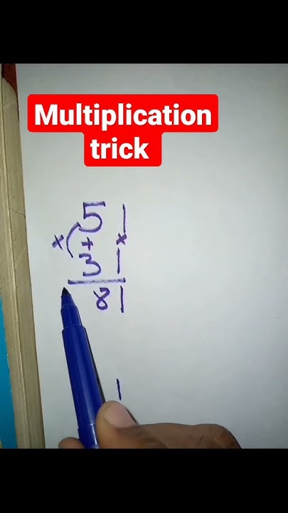 multiplication trick #mathstricks #mathshorts #multiplication - YouTube