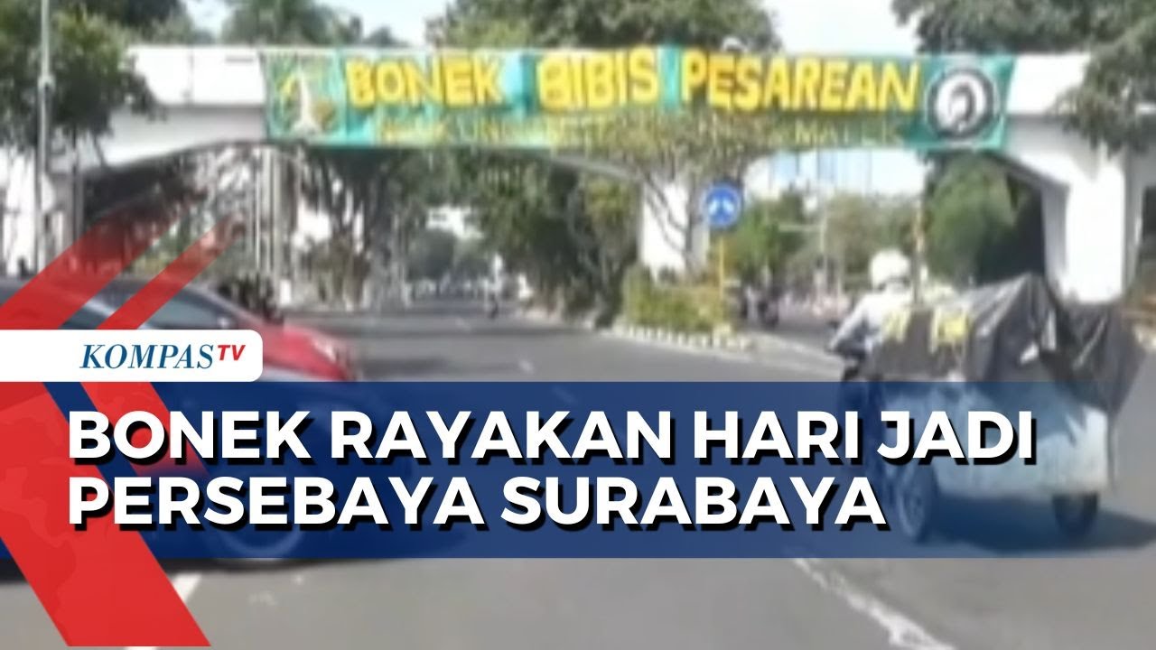 HUT Persebaya, Bonek Pasang Ribuan Spanduk Dukungan di Seluruh Kota ...